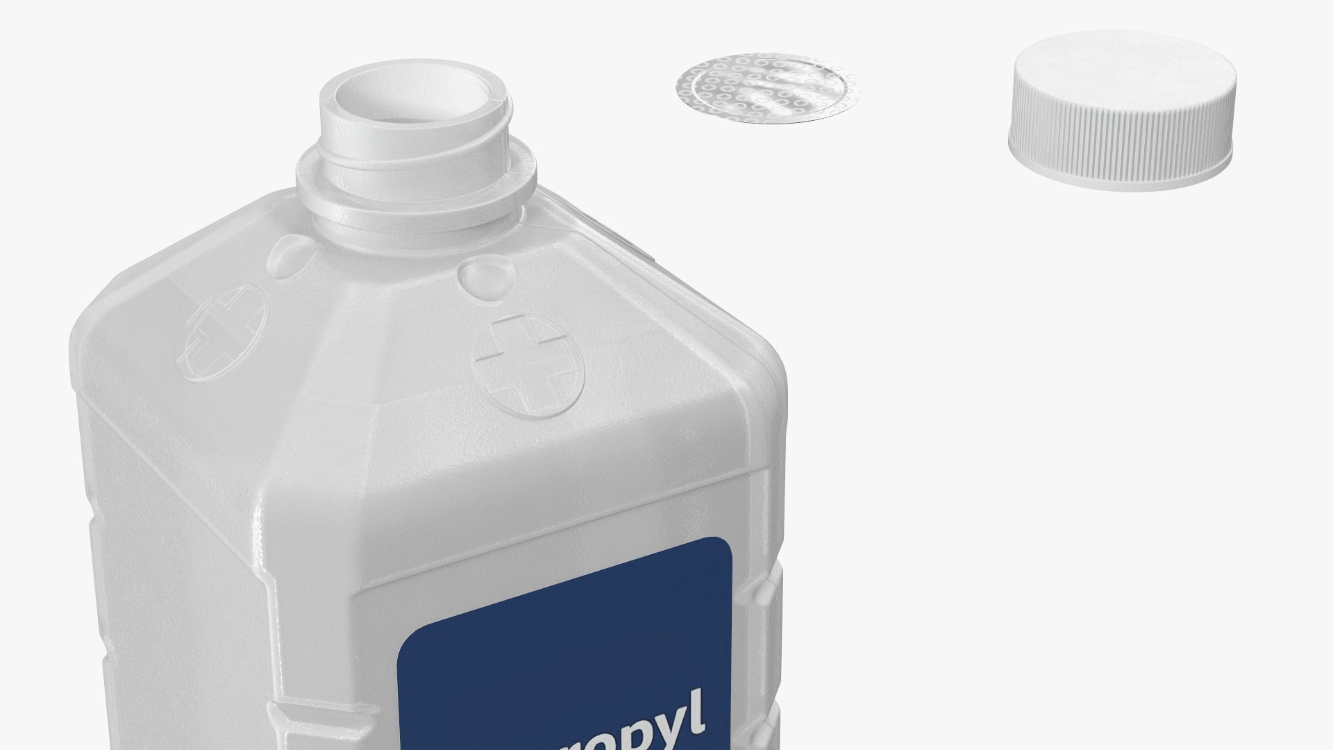 Medical Plastic Vial Isopropyl Alcohol 16 Fl Oz 3D - TurboSquid 2297533