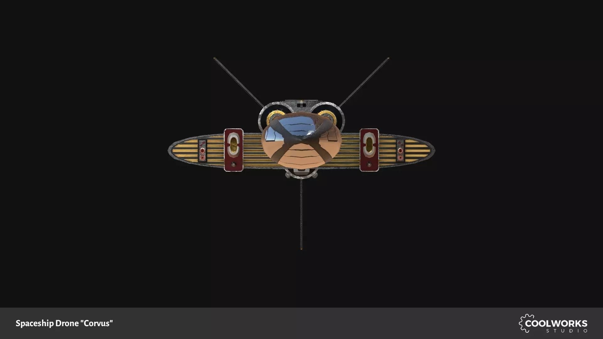 Spaceship Drone 3d Model