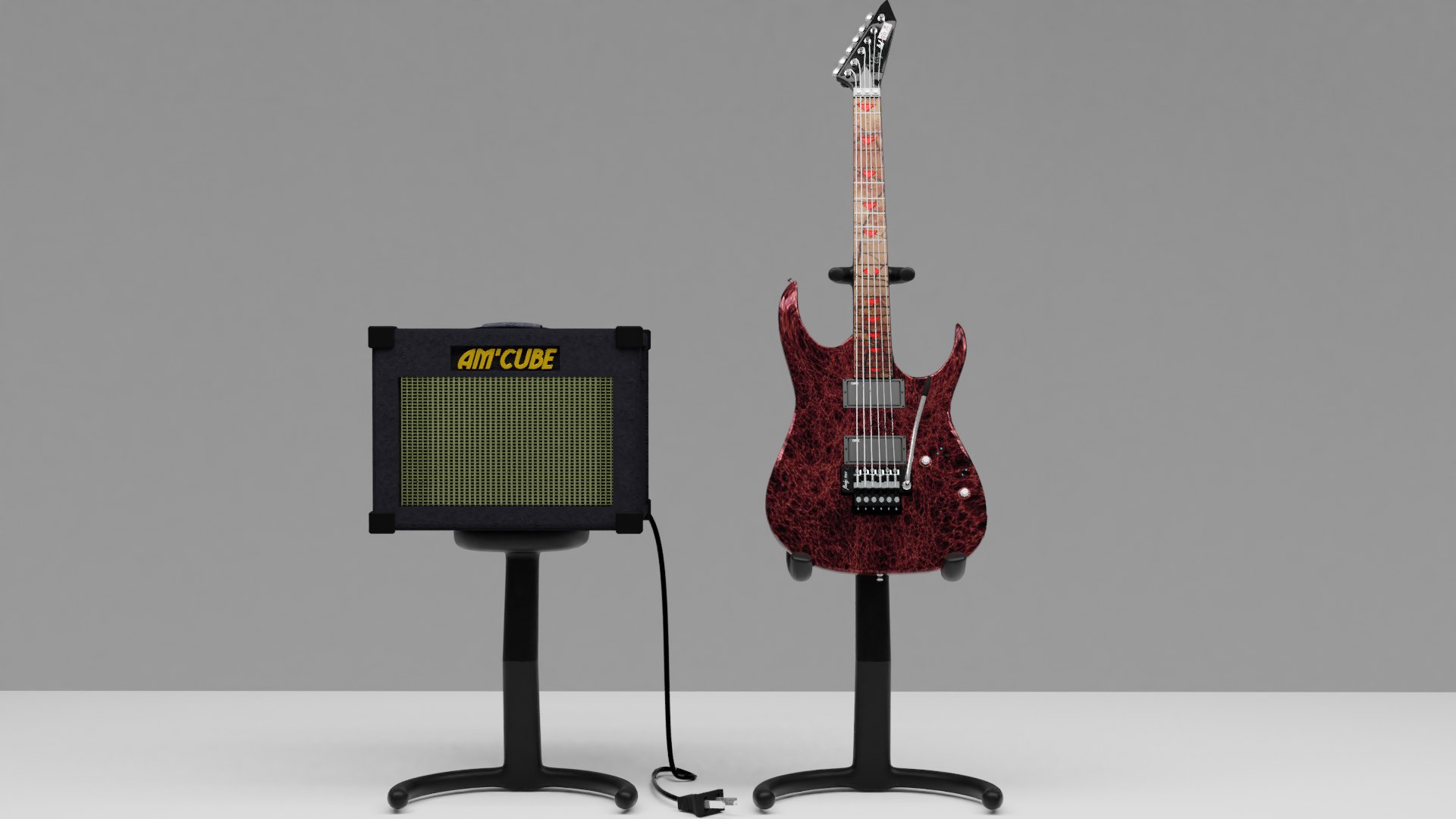 Electric Guitar Esp Model - TurboSquid 1712690