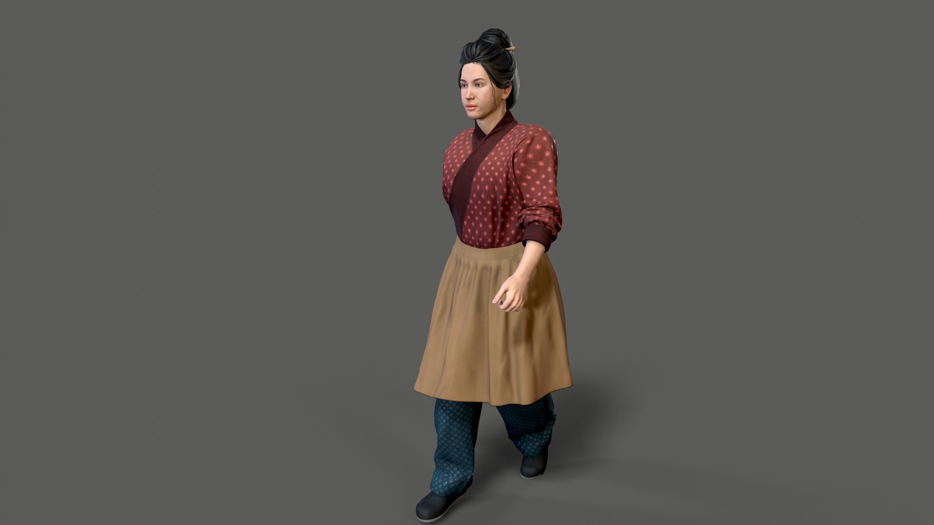 Ancient Chinese Women 3D Model - TurboSquid 2398105