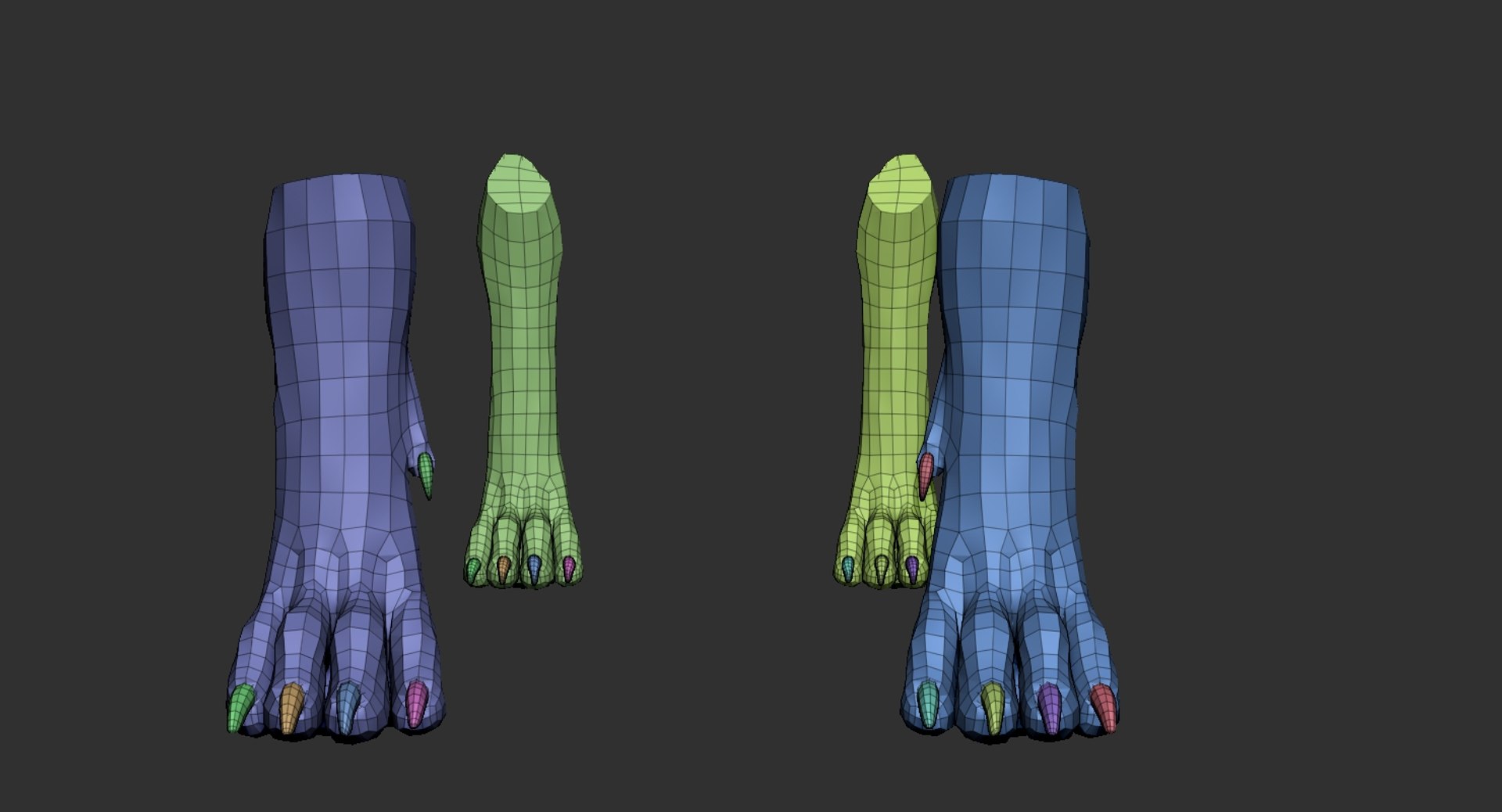 Dog Paw 3D Model - TurboSquid 1523945