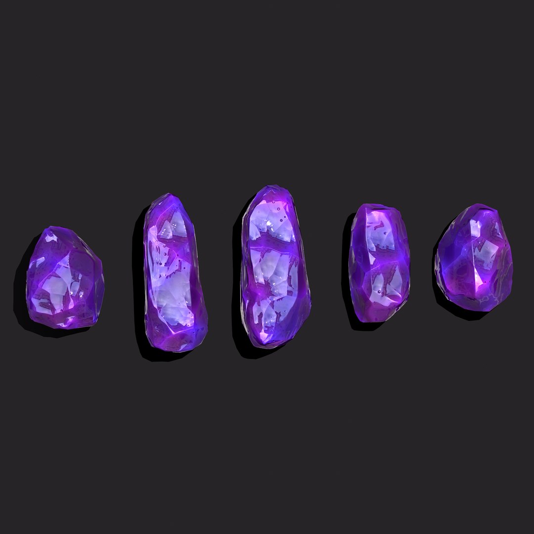 3D Jewels Purple Model - TurboSquid 1731654