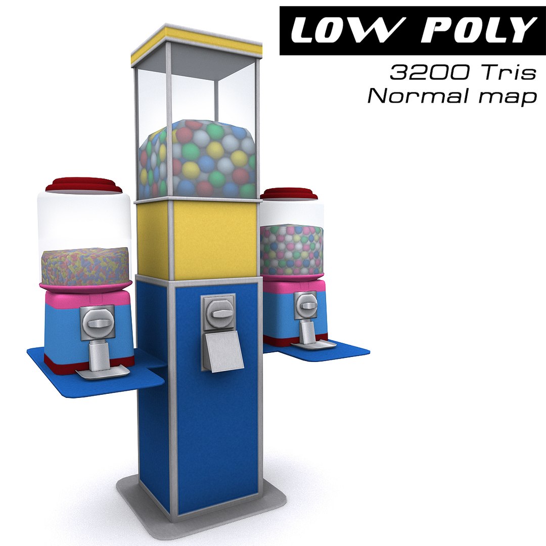 3d candy machine model