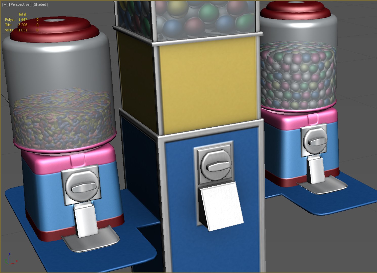 3d candy machine model