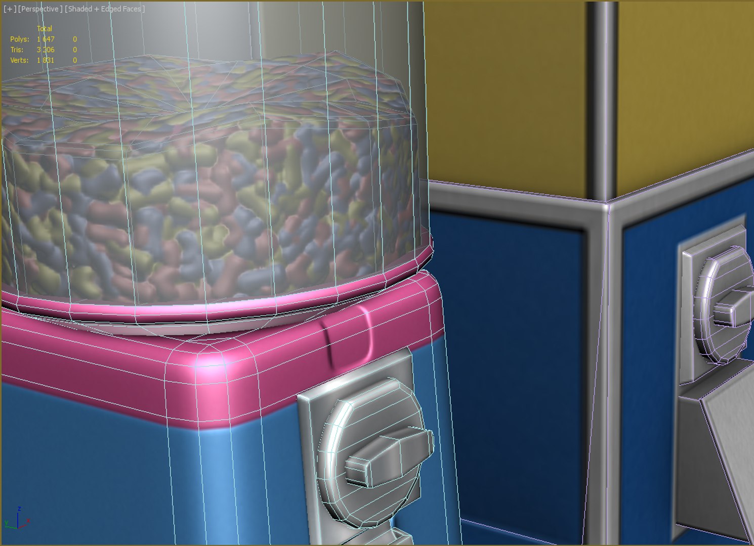 3d candy machine model