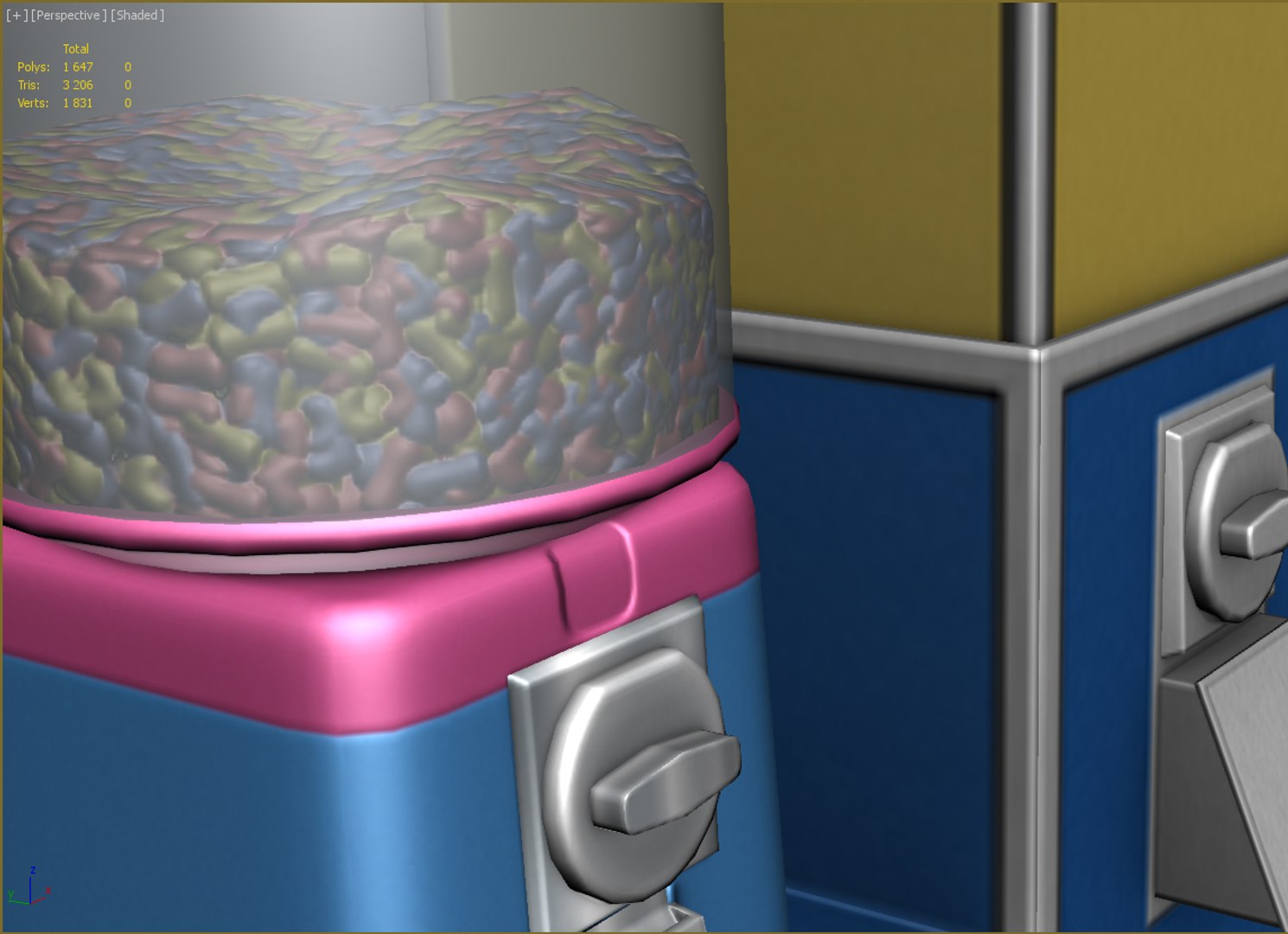 3d candy machine model