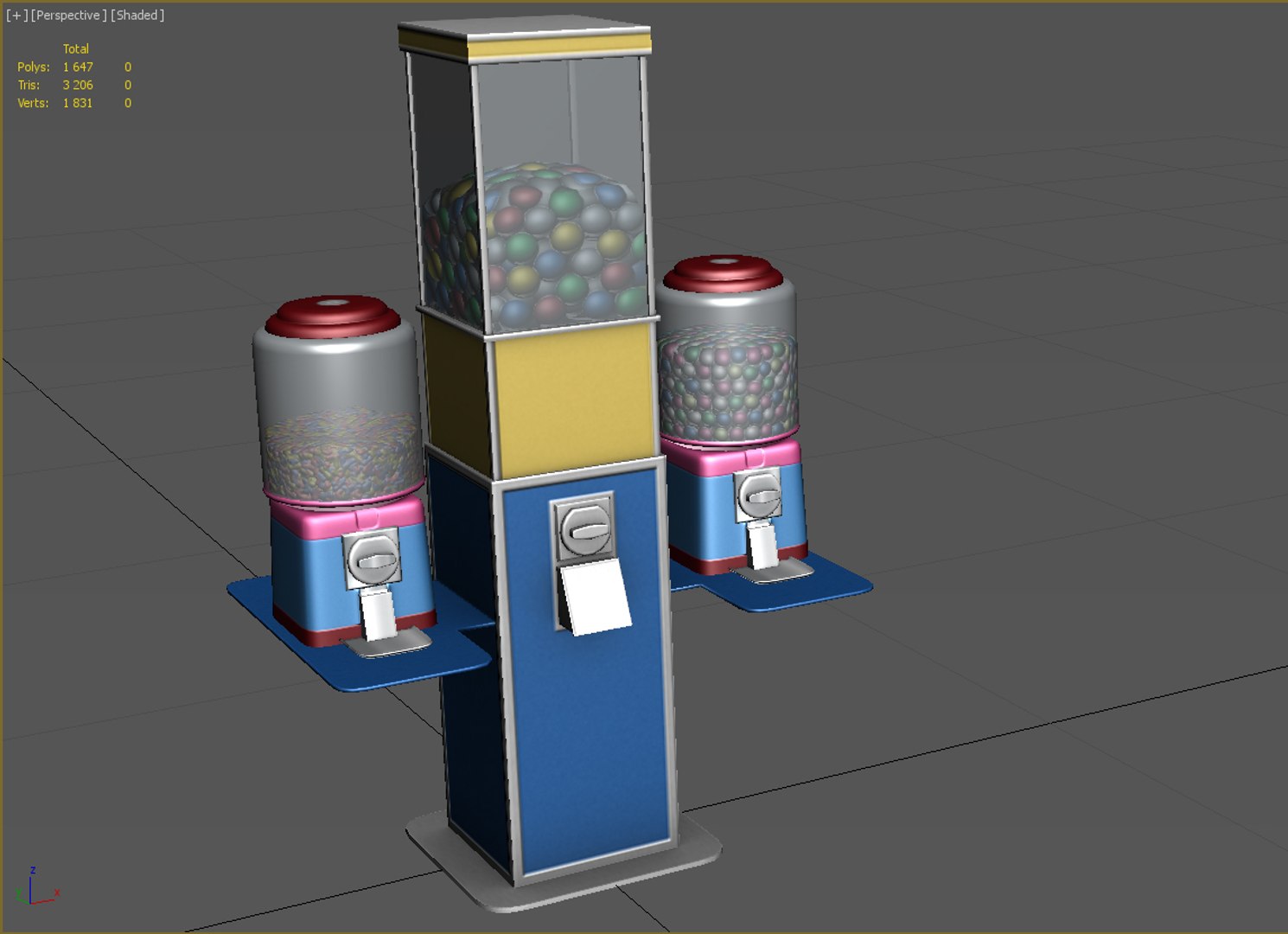 3d candy machine model