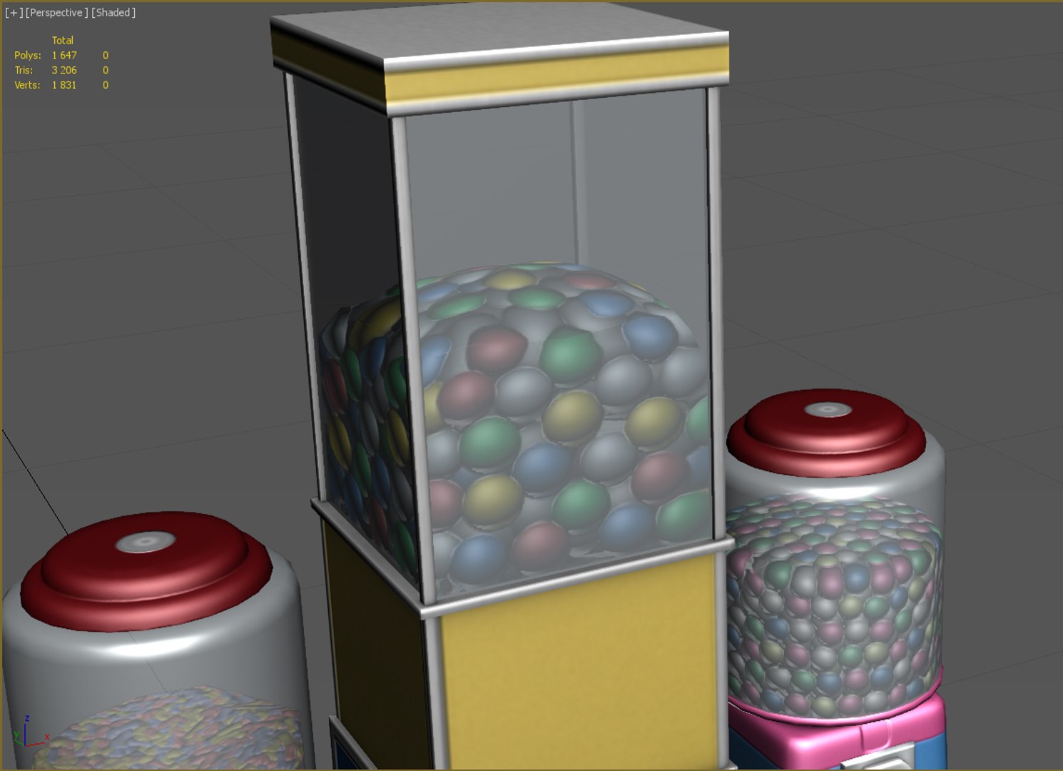 3d candy machine model