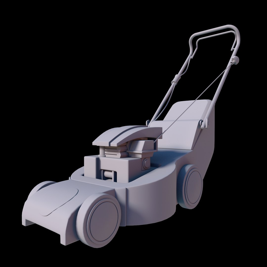 3D toon mower model - TurboSquid 1475789