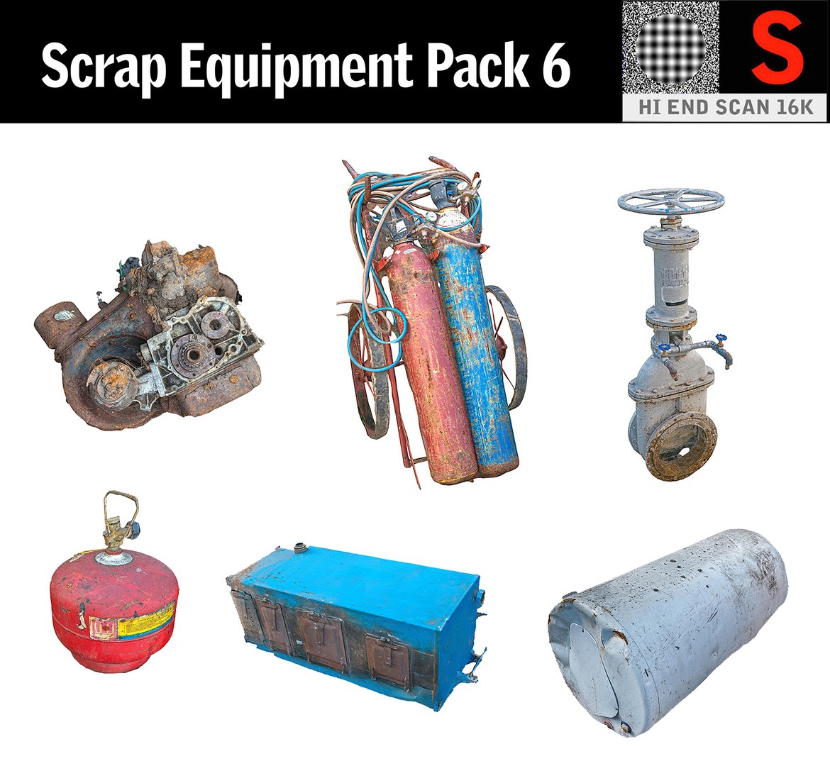 Scrap Equipment Pack 6 Model - TurboSquid 1222252