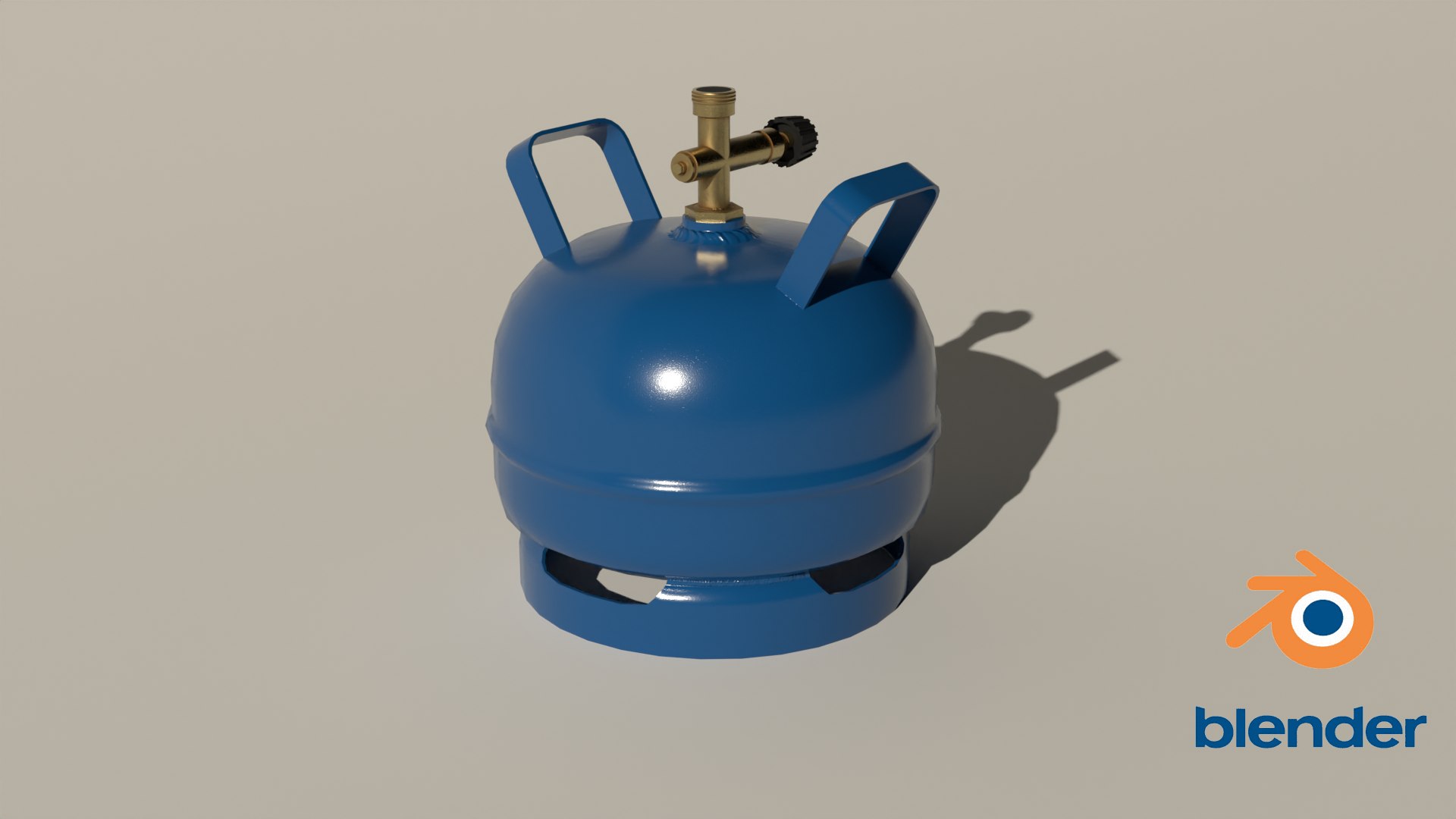 Blue Gas Tank 2kg New-Rusty 3D Model - TurboSquid 2168125