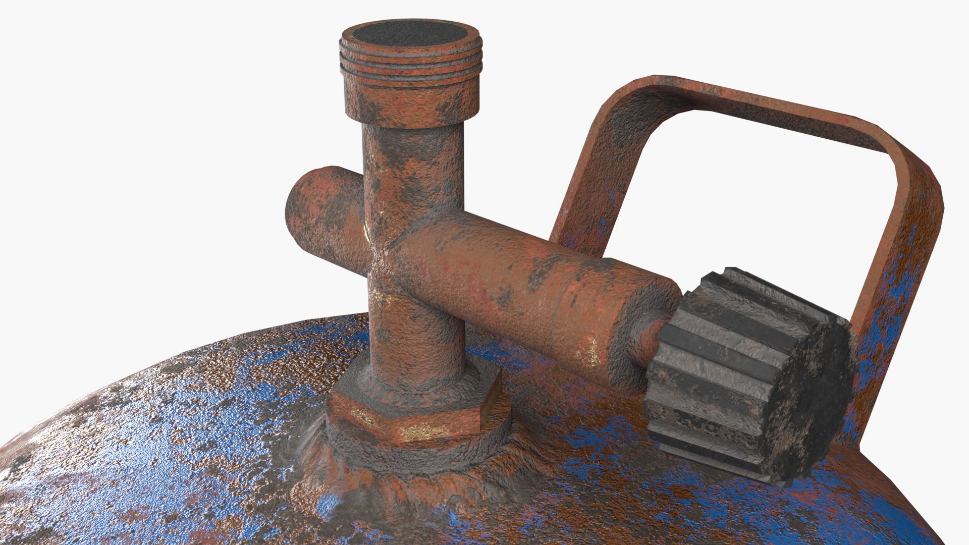Blue Gas Tank 2kg New-Rusty 3D Model - TurboSquid 2168125