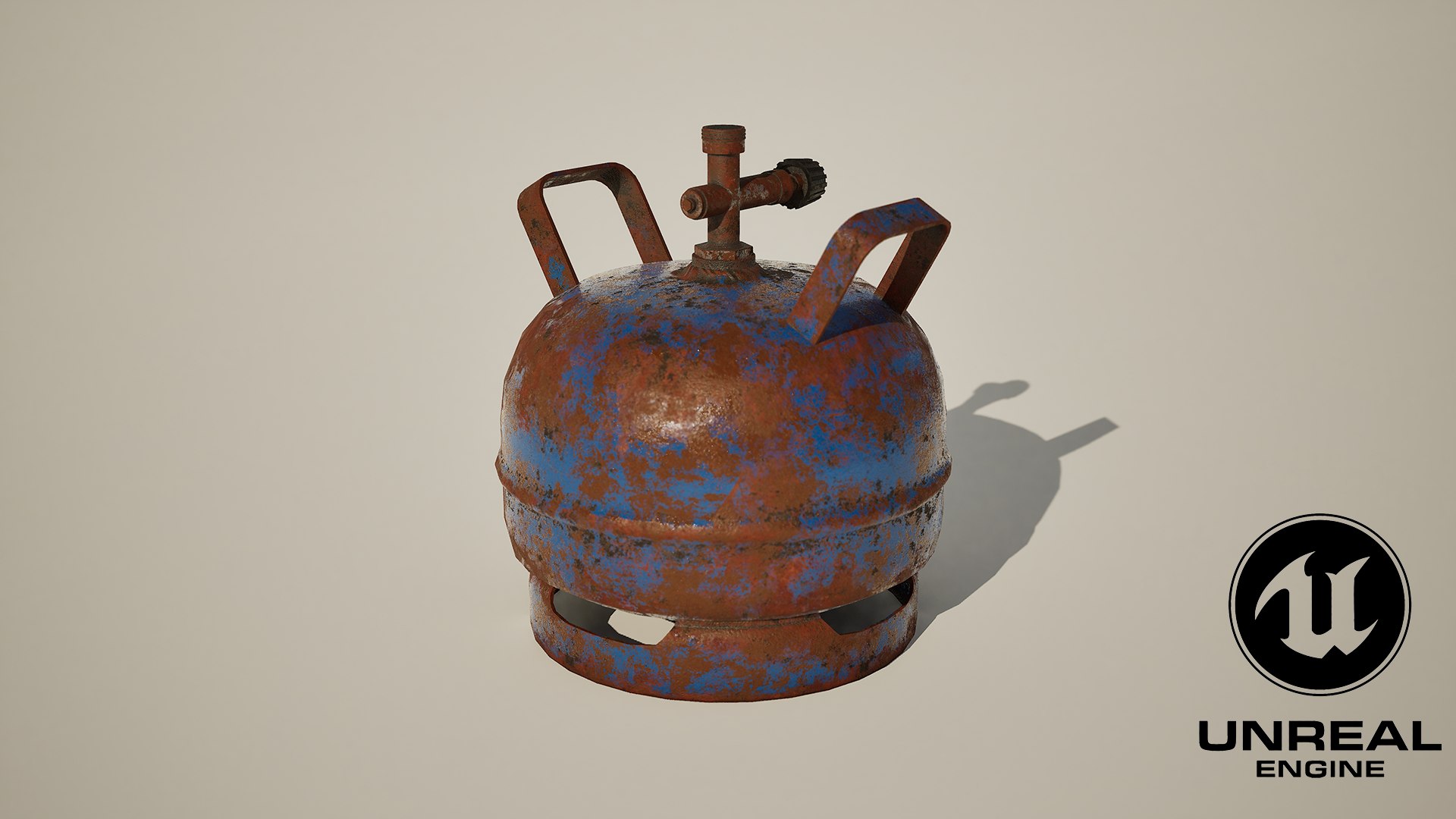 Blue Gas Tank 2kg New-Rusty 3D model - TurboSquid 2168125