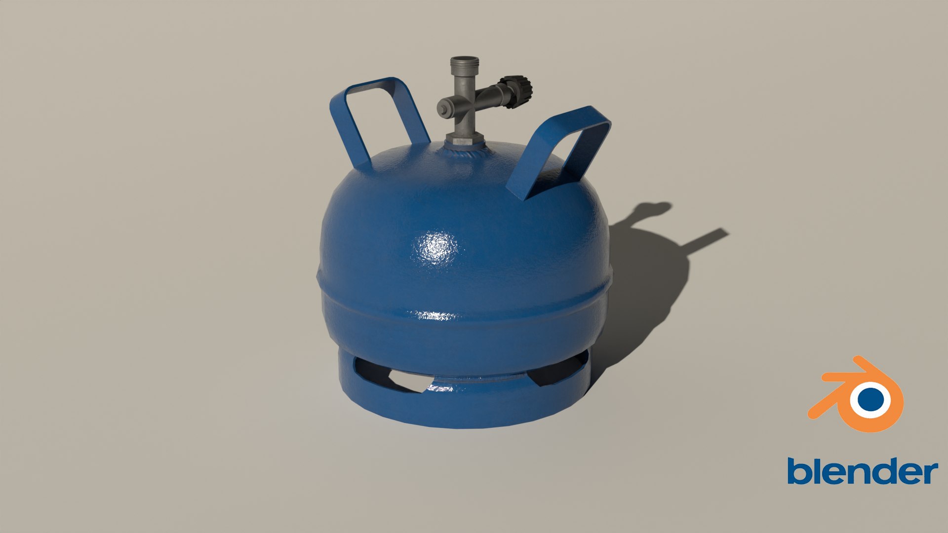 Blue Gas Tank 2kg New-Rusty 3D model - TurboSquid 2168125