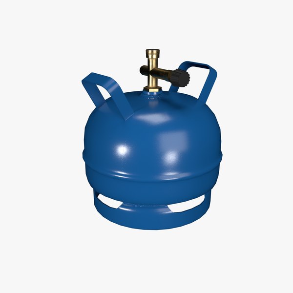 modelo 3d Tanque Gasolina Azul 2kg Nuevo-Oxidado - TurboSquid 2168125