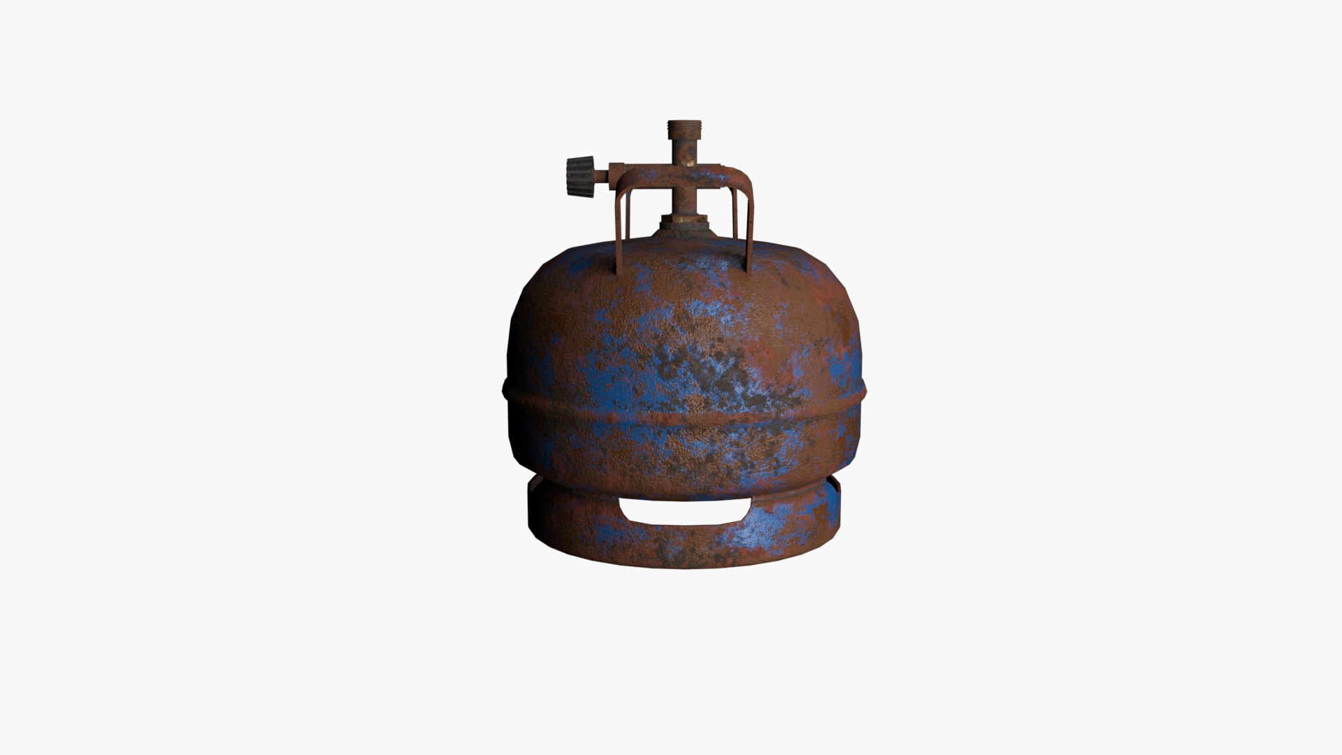 Blue Gas Tank 2kg New-Rusty 3D Model - TurboSquid 2168125