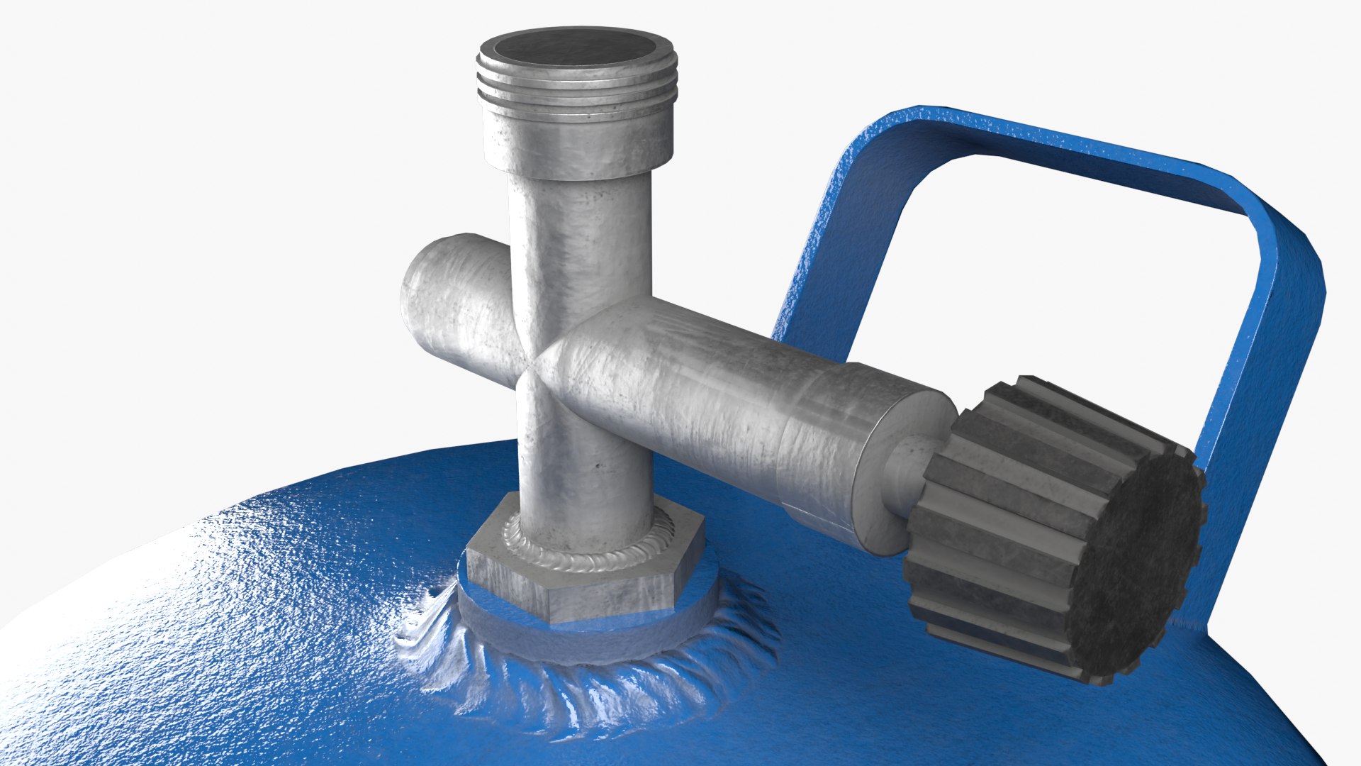 Blue Gas Tank 2kg New-Rusty 3D model - TurboSquid 2168125