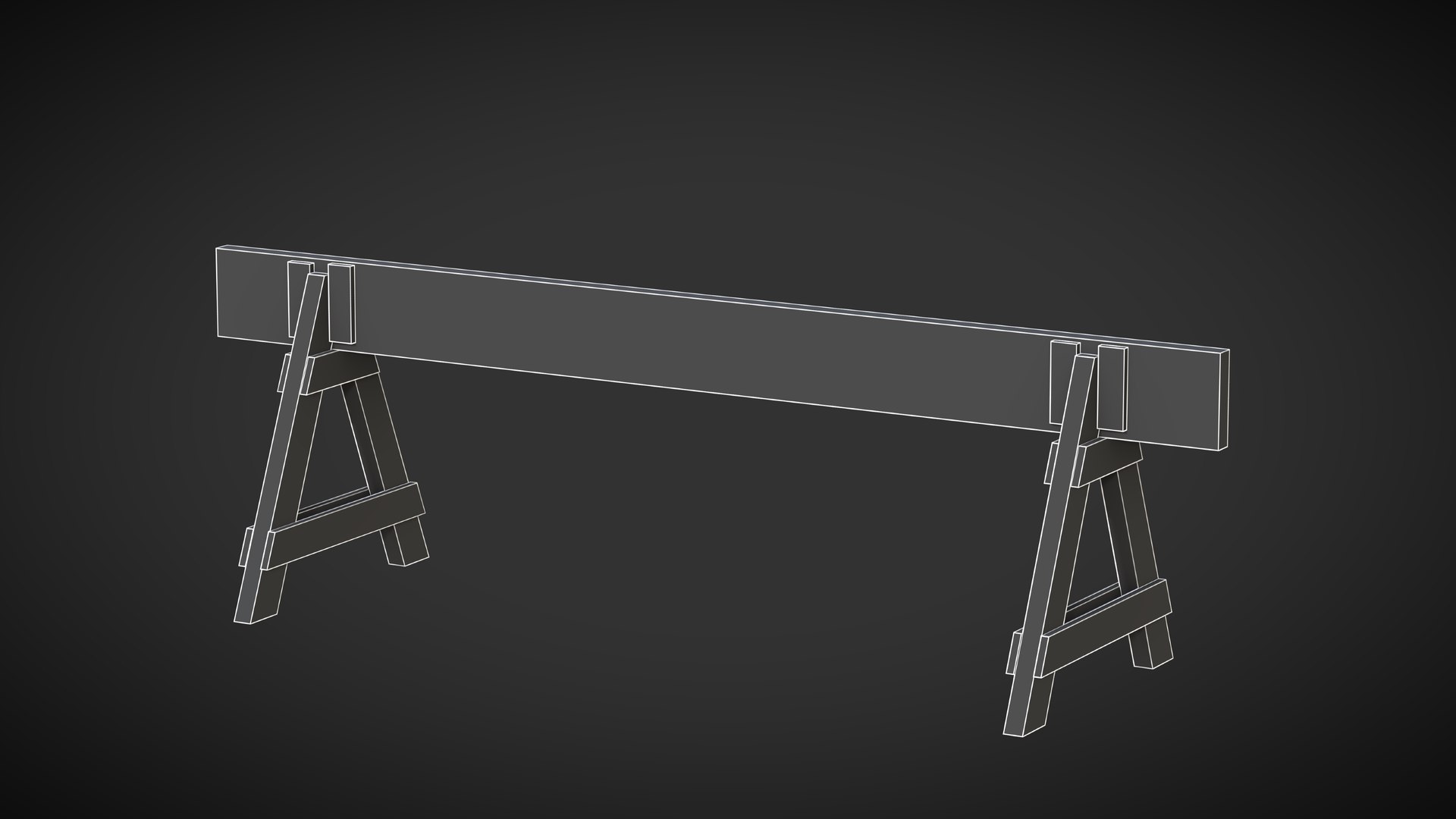 Police Barrier 3D Model - TurboSquid 2375530