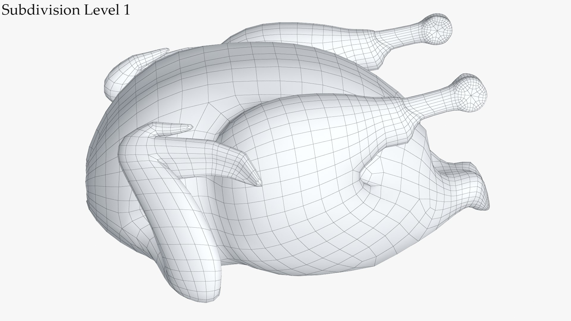 Roasted Chicken 3d Model