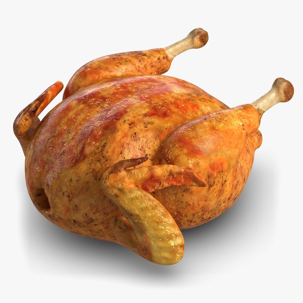 roasted chicken 3d model