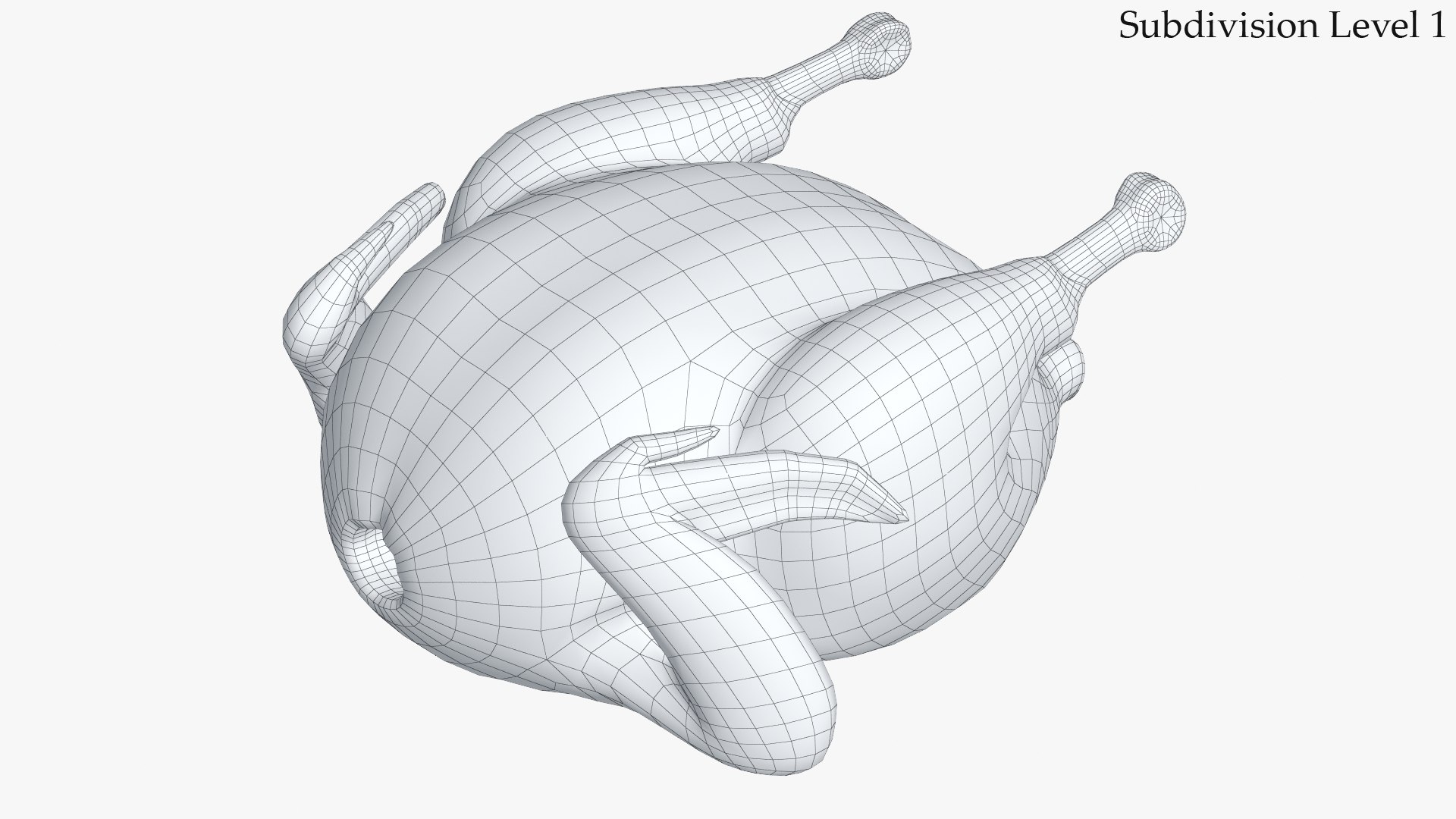 Roasted Chicken 3d Model