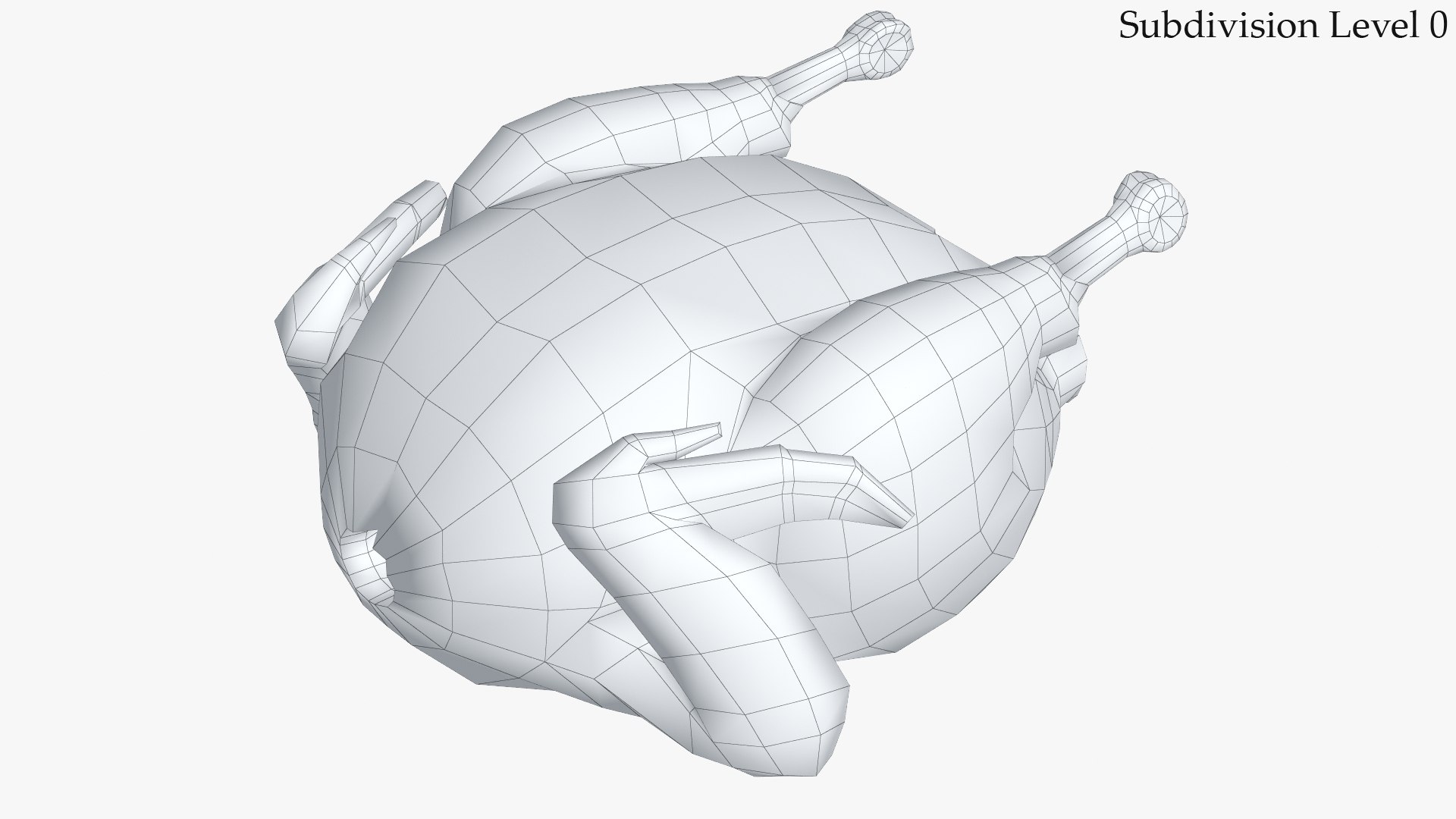 Roasted Chicken 3d Model