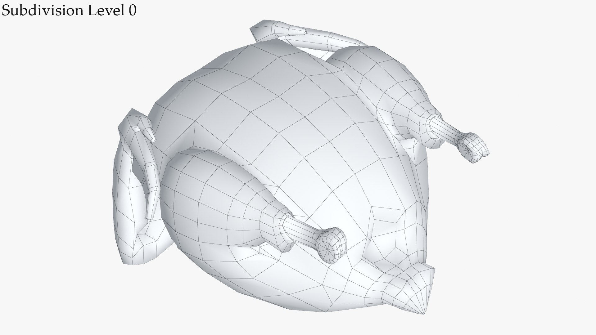 Roasted Chicken 3d Model