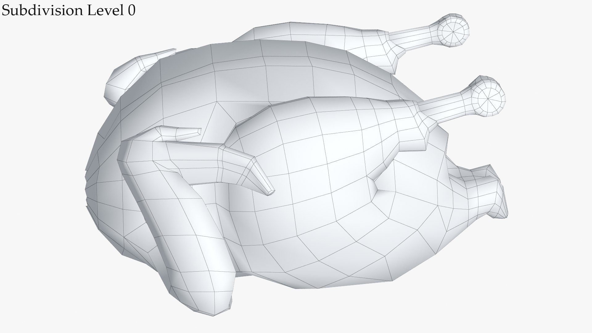 Roasted Chicken 3d Model
