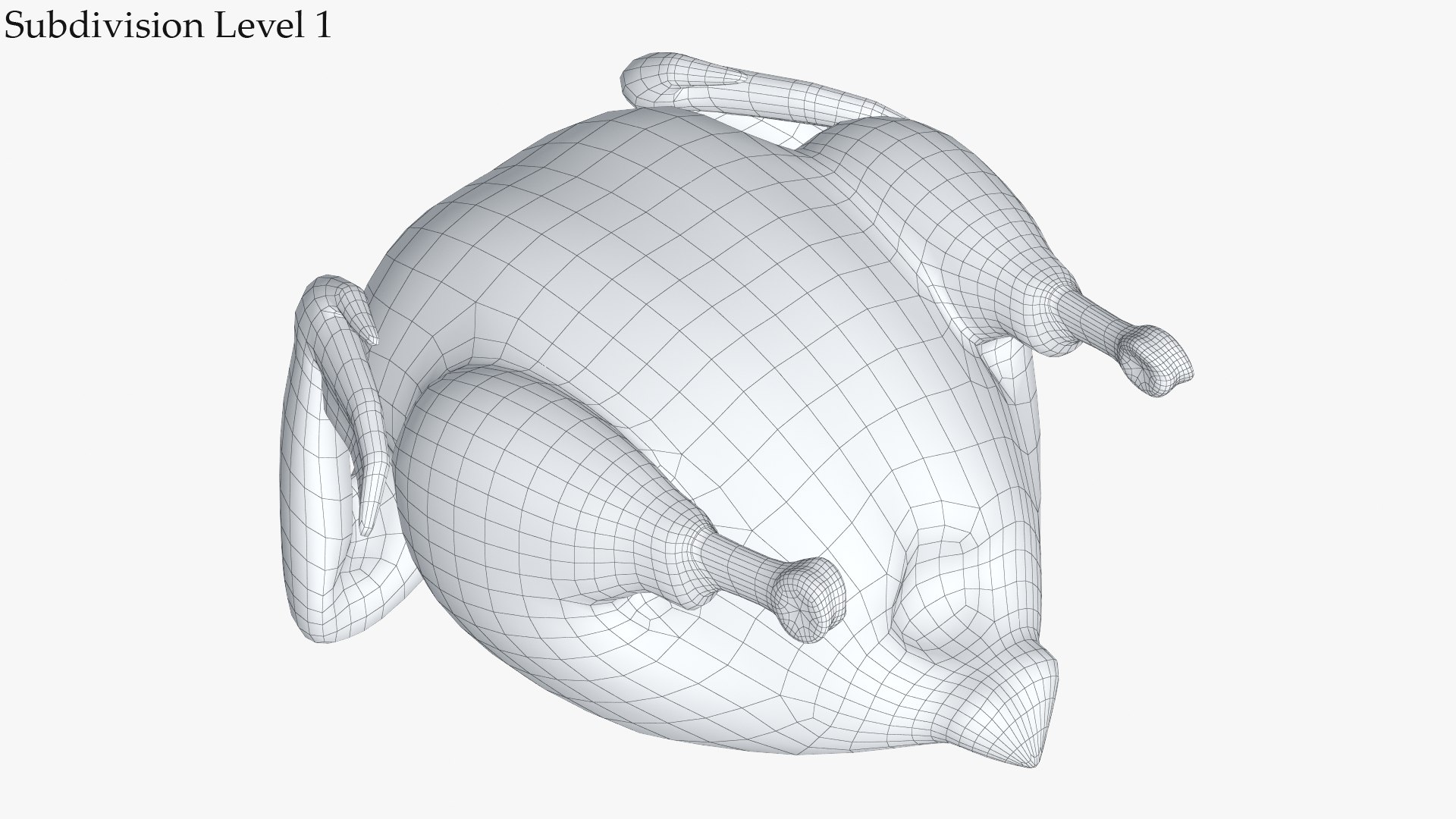 Roasted Chicken 3d Model