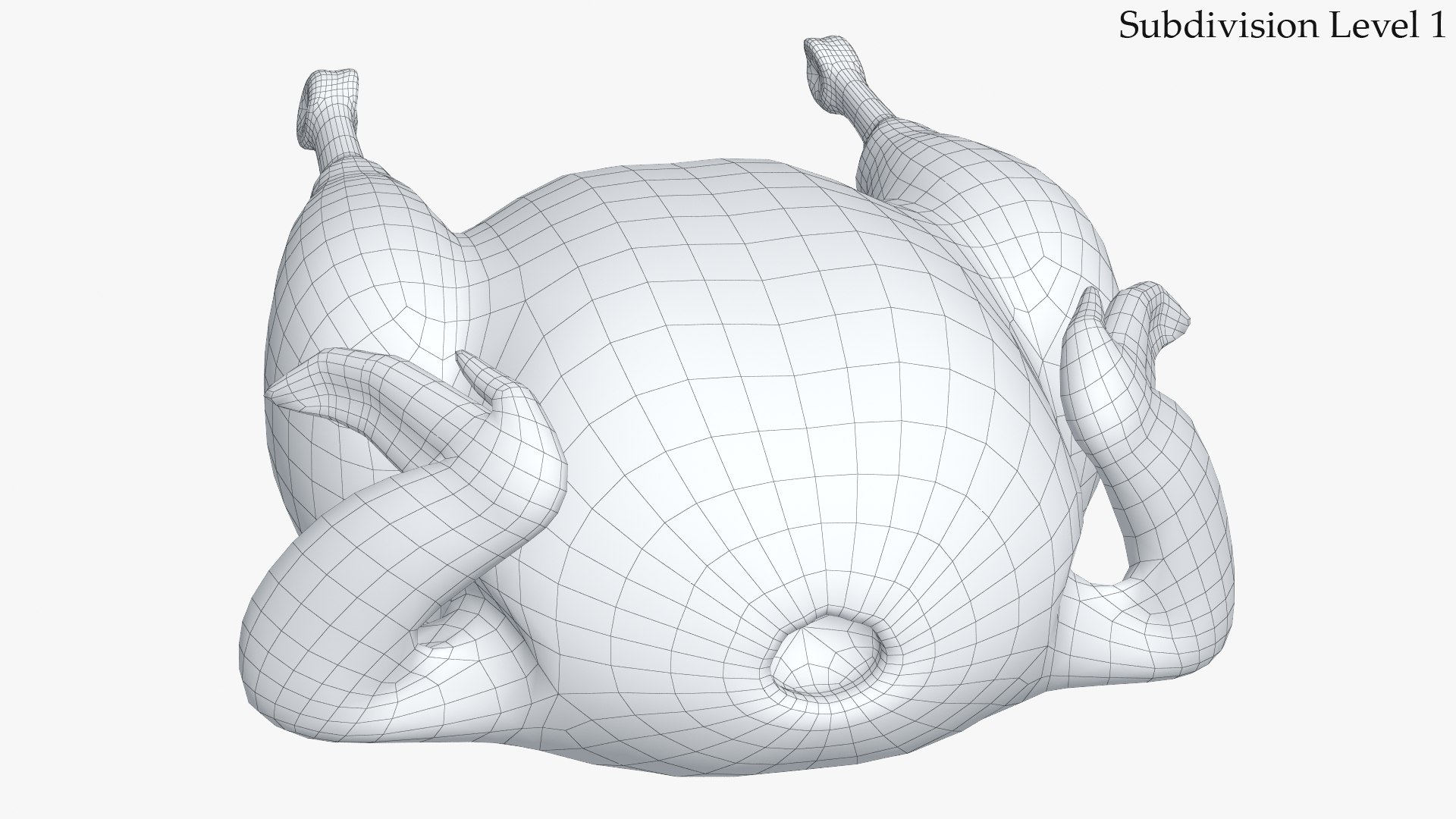 Roasted Chicken 3d Model