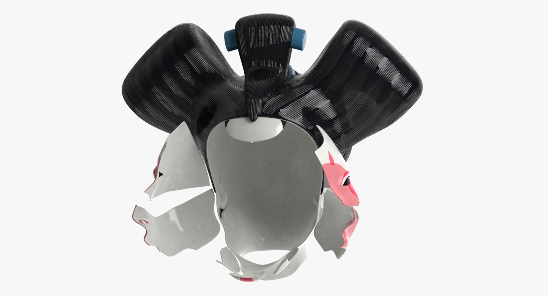 Geisha Ghost Shell 3D Model - TurboSquid 1239985