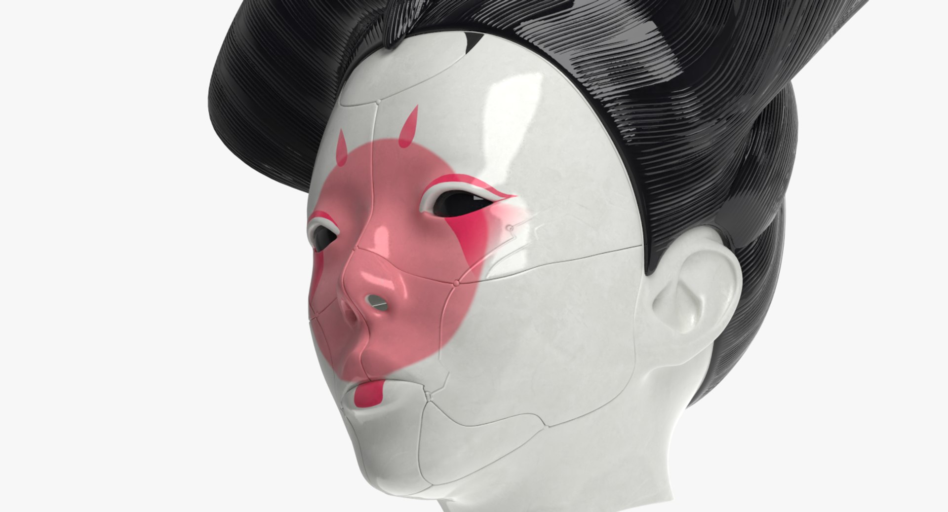 Geisha Ghost Shell 3D Model - TurboSquid 1239985