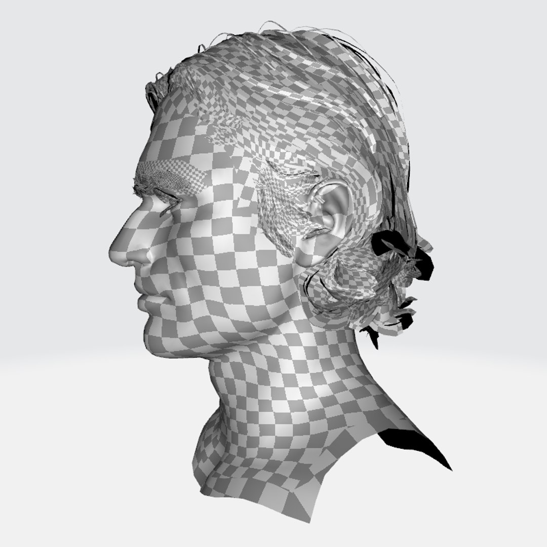 3D Relaxed Shoulder Hair - Premium 3D Character Hair - TurboSquid 2396249