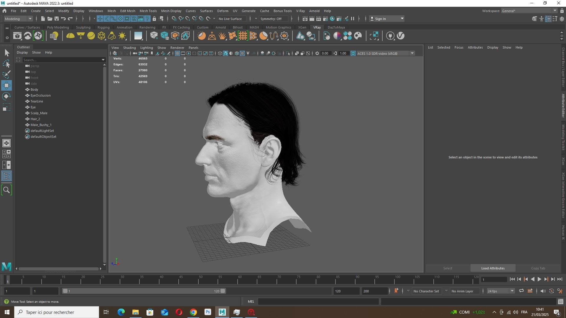 3D Relaxed Shoulder Hair - Premium 3D Character Hair - TurboSquid 2396249