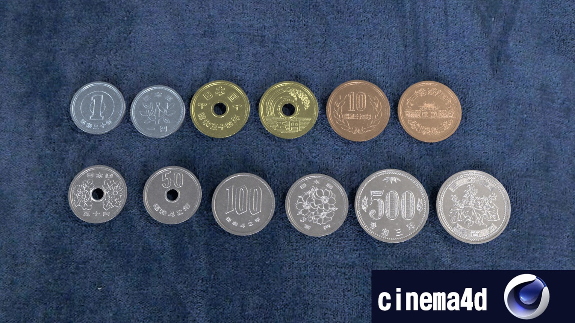 Yen Coins 3D Model - TurboSquid 2268991