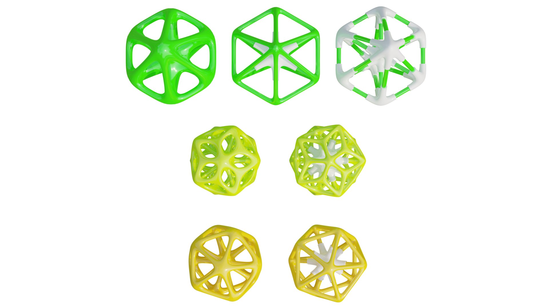 Sci-Fi Polyhedron Geometries Collection 02 Model - TurboSquid 2229142