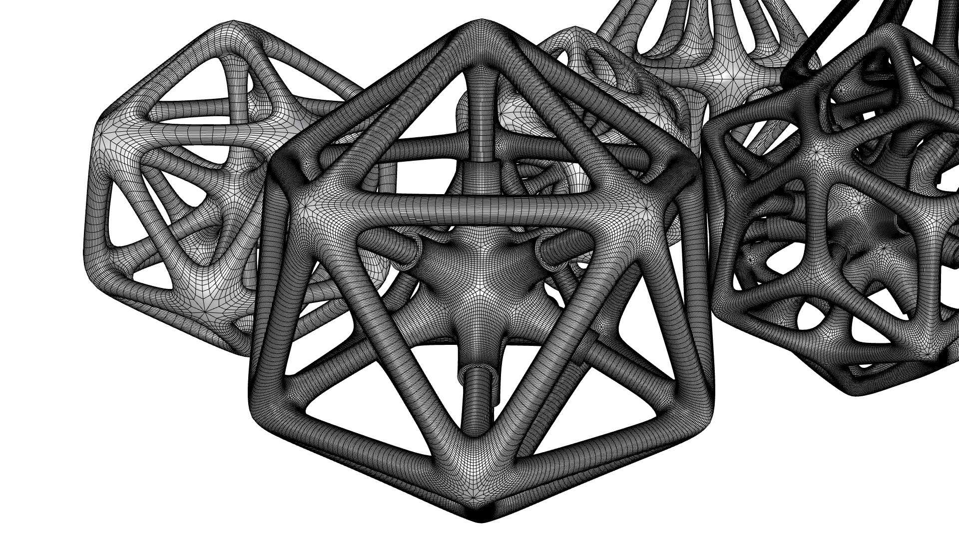 Sci-Fi Polyhedron Geometries Collection 02 Model - TurboSquid 2229142