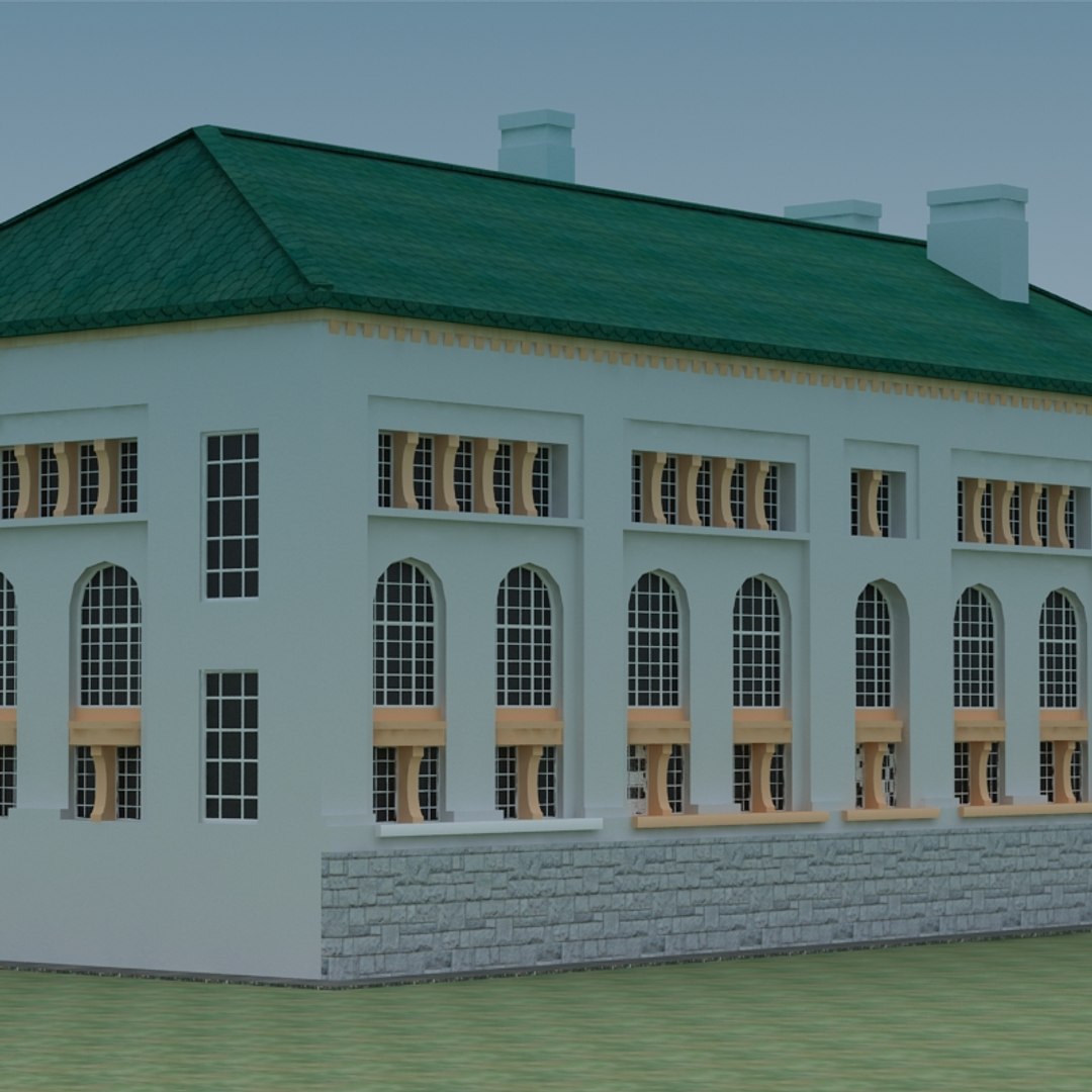 3d Model Small Town House Building