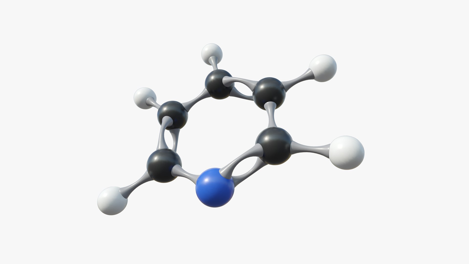 3D Pyridine Molecule With PBR 4K 8K Model - TurboSquid 1945521