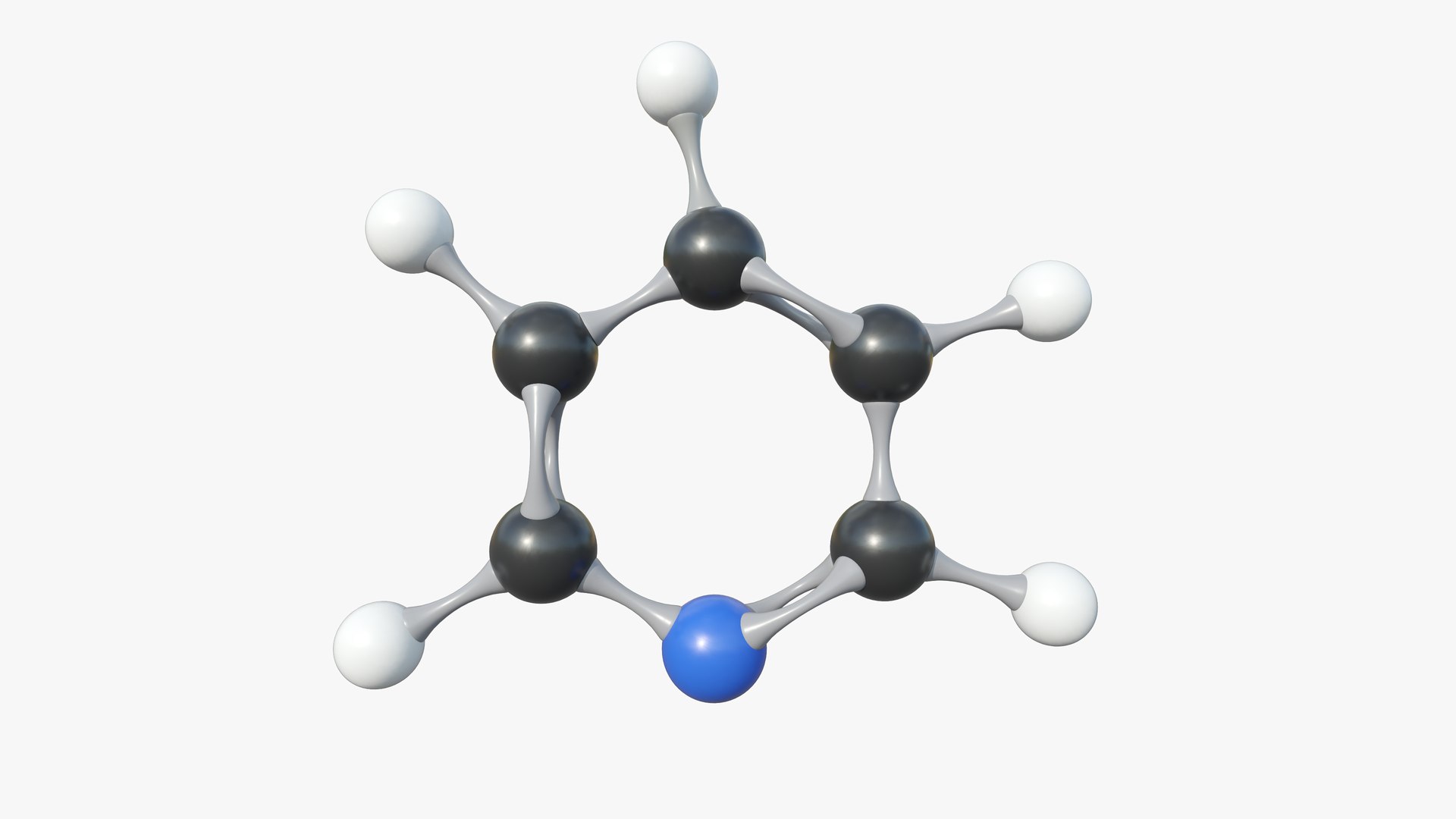 3D Pyridine Molecule With PBR 4K 8K Model - TurboSquid 1945521
