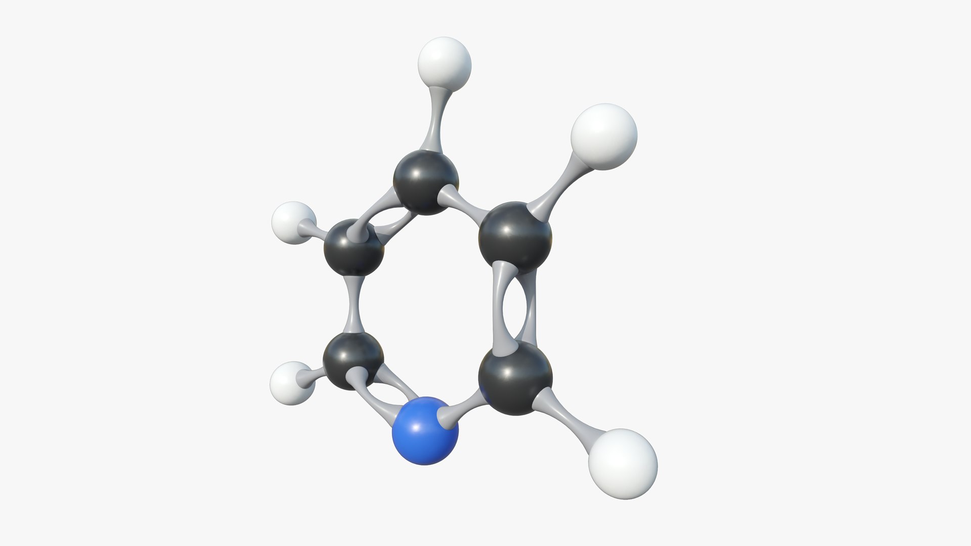 3D Pyridine Molecule With PBR 4K 8K Model - TurboSquid 1945521