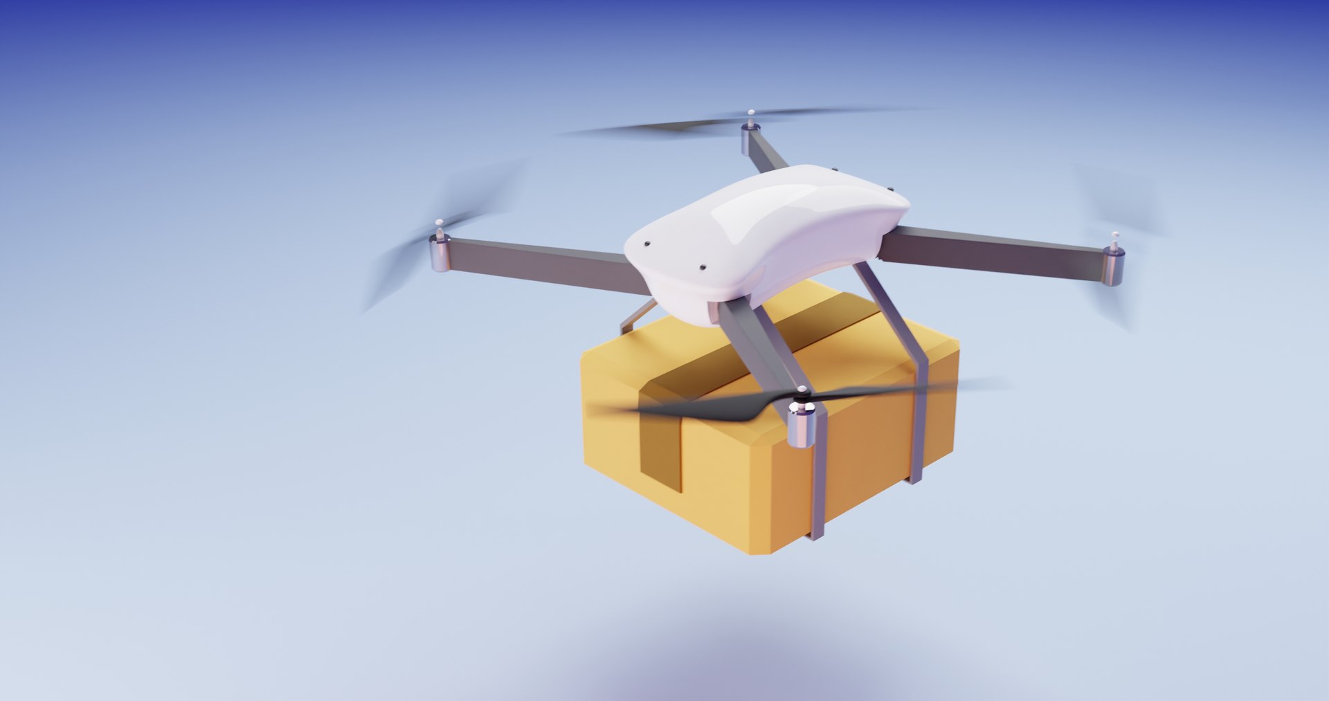 3D Drone Package Delivery Quadcopter Model - TurboSquid 2187722