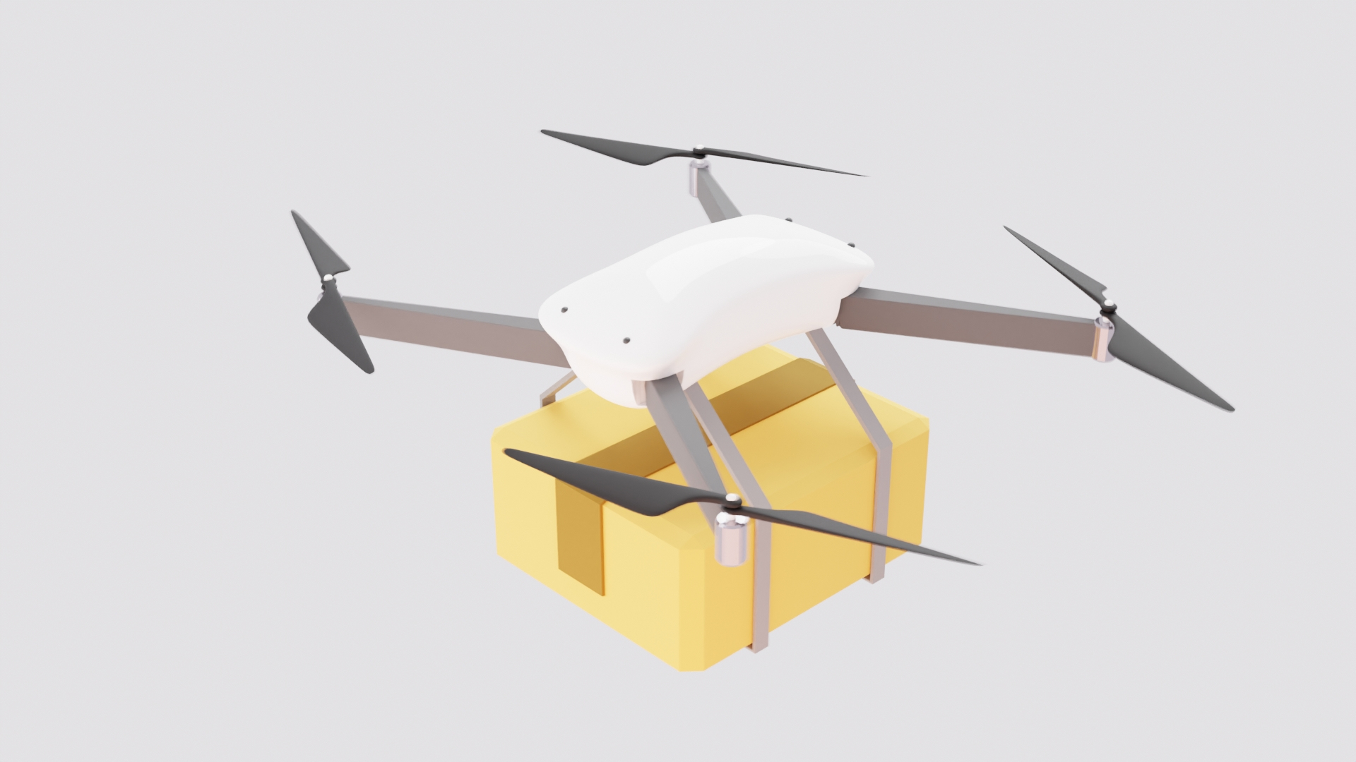 3D Drone Package Delivery Quadcopter Model - TurboSquid 2187722