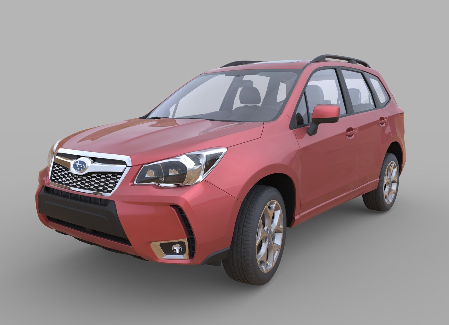 3d Subaru Forester 2014 Interior Model