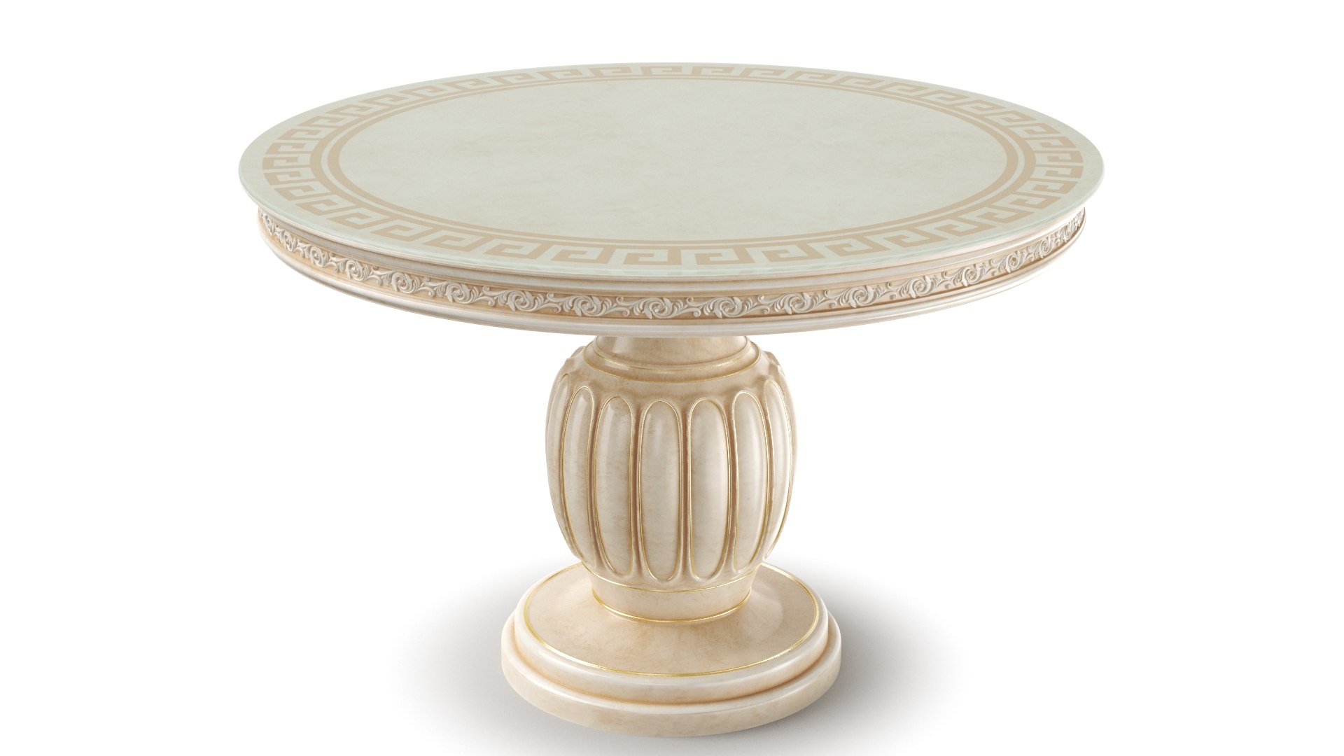Classic Round Dining Table 3D Model - TurboSquid 1758173