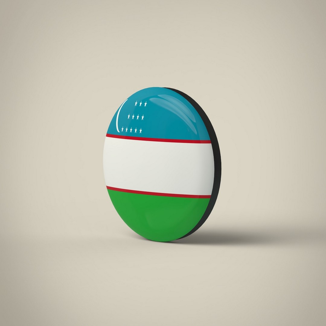 Uzbekistan Badge Model - TurboSquid 1823707