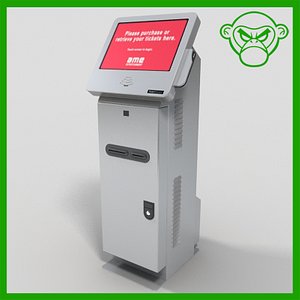 3D Ticket Machine Models - Browse & Download Formats - TurboSquid