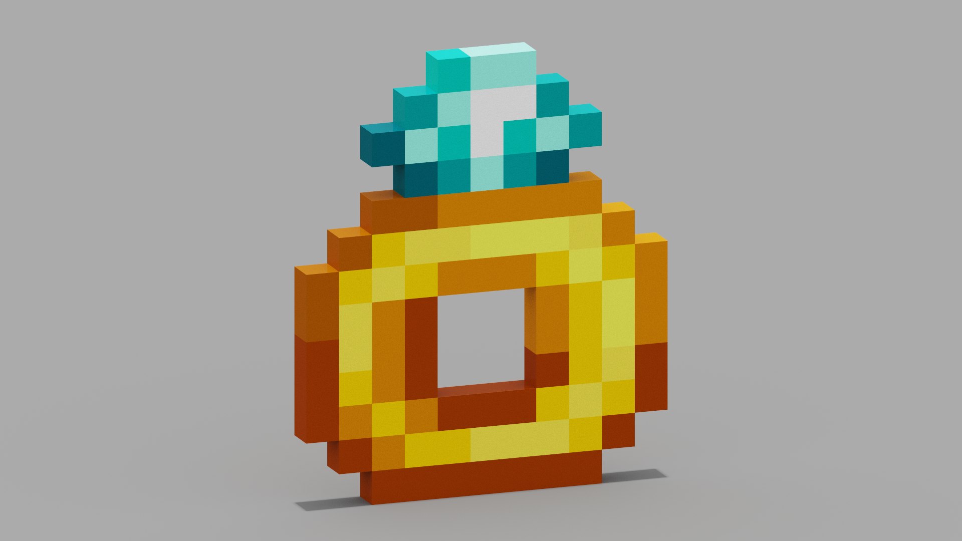 3D Minecraft Ring - TurboSquid 2151760