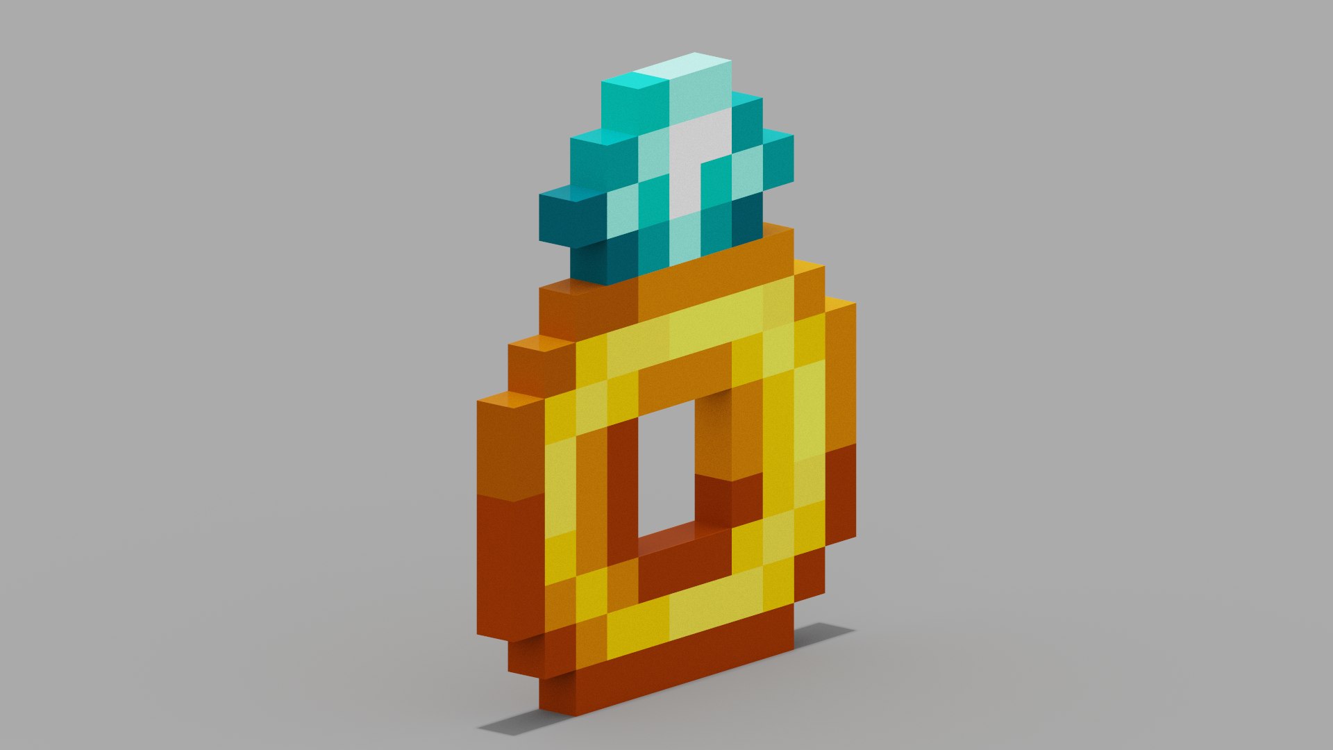 3D Minecraft Ring - TurboSquid 2151760