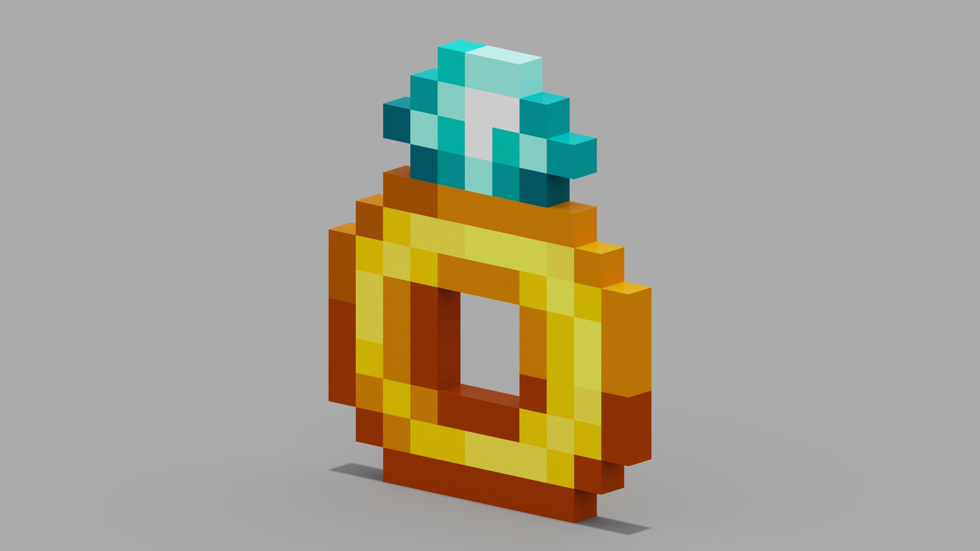 3D Minecraft Ring - TurboSquid 2151760